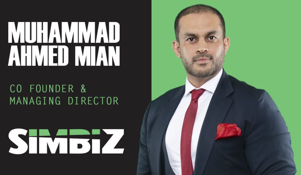 Muhammad Ahmed Mian & SIMBIZ Advancing Towards Smart Technology Solutions - UAE Times